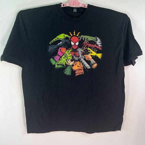 Tultex | Shirts | Spiderman Graphic Tee Shirt Size 3xl Black Tultex Tag ...